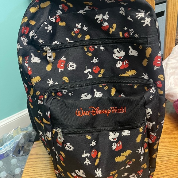 Disney | Bags | Disney Black And Red Mickey Mouse Backpack | Poshmark